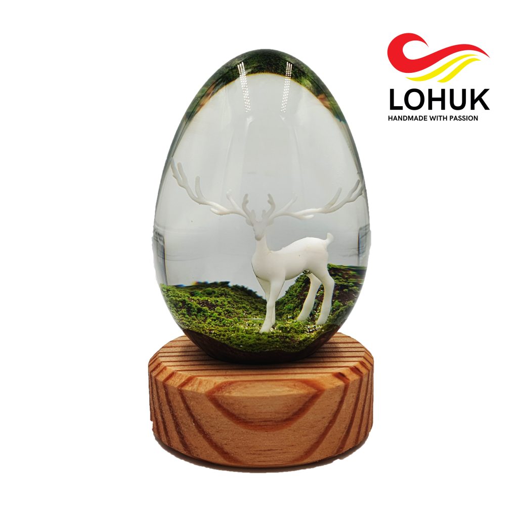 Egg Art - Deer V1 - LoHuK - SGC Workshop
