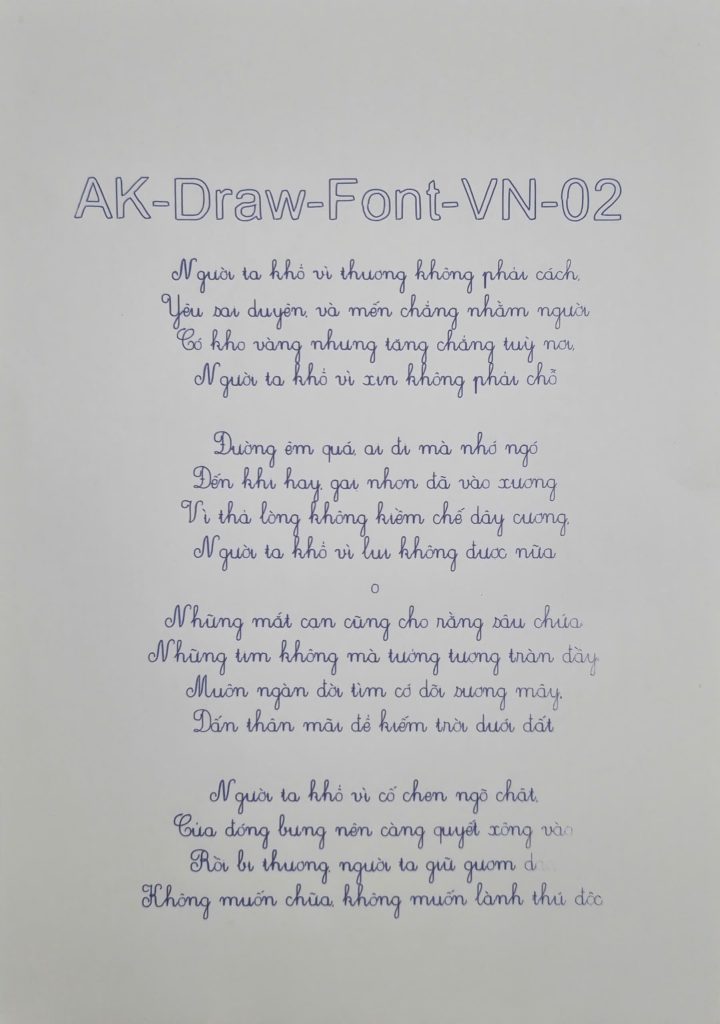 AK Draw Font VN 02 - SGC Workshop